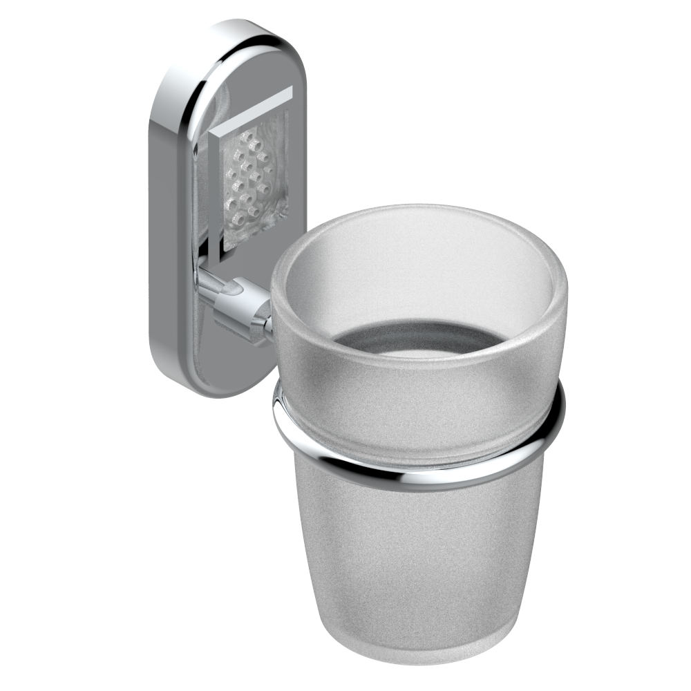 Porte-verre mural avec verre | A2J-536 — Papillon — THG