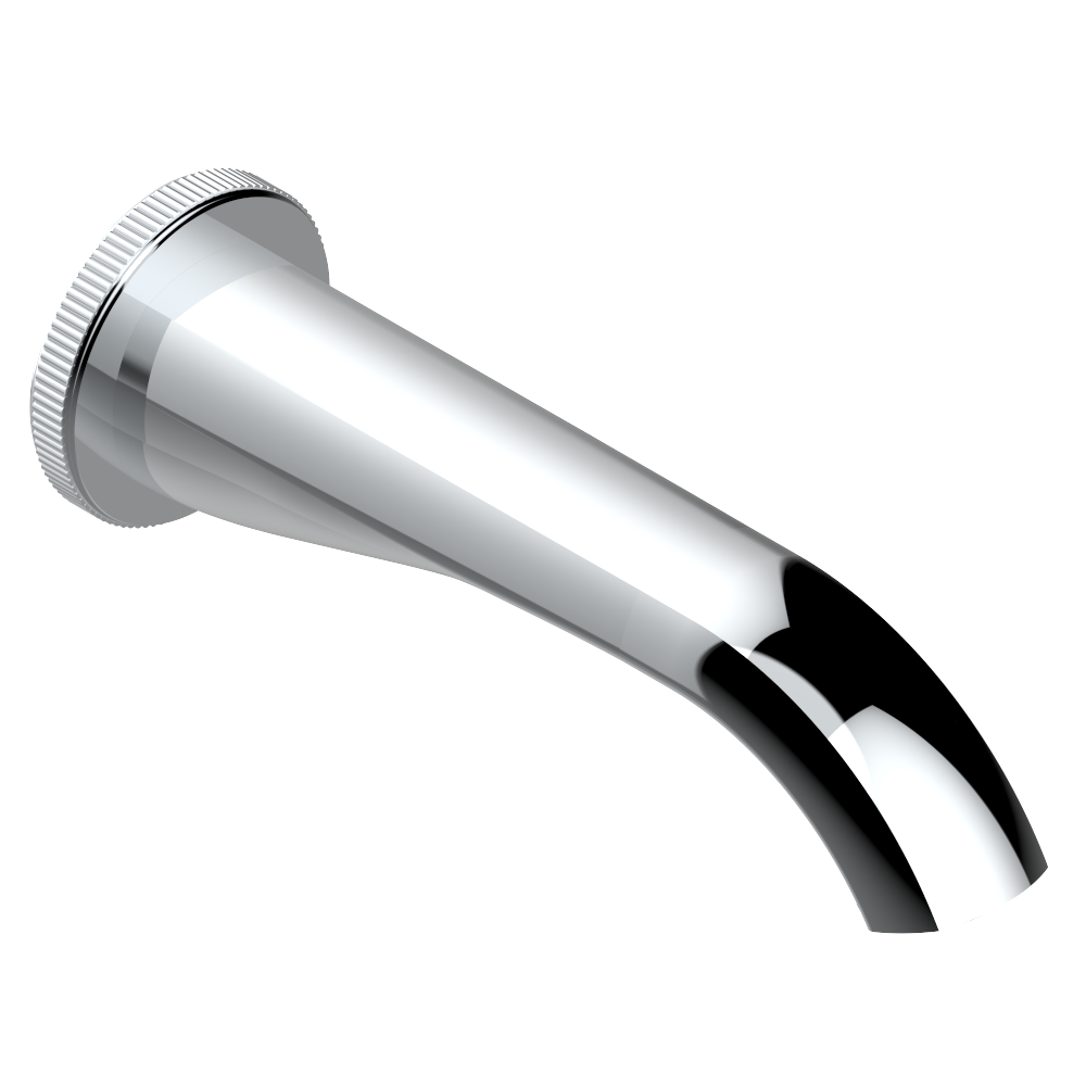 Wall mounted bath spout, goliath | A4L-22G — Hirondelles Gold stamped — THG