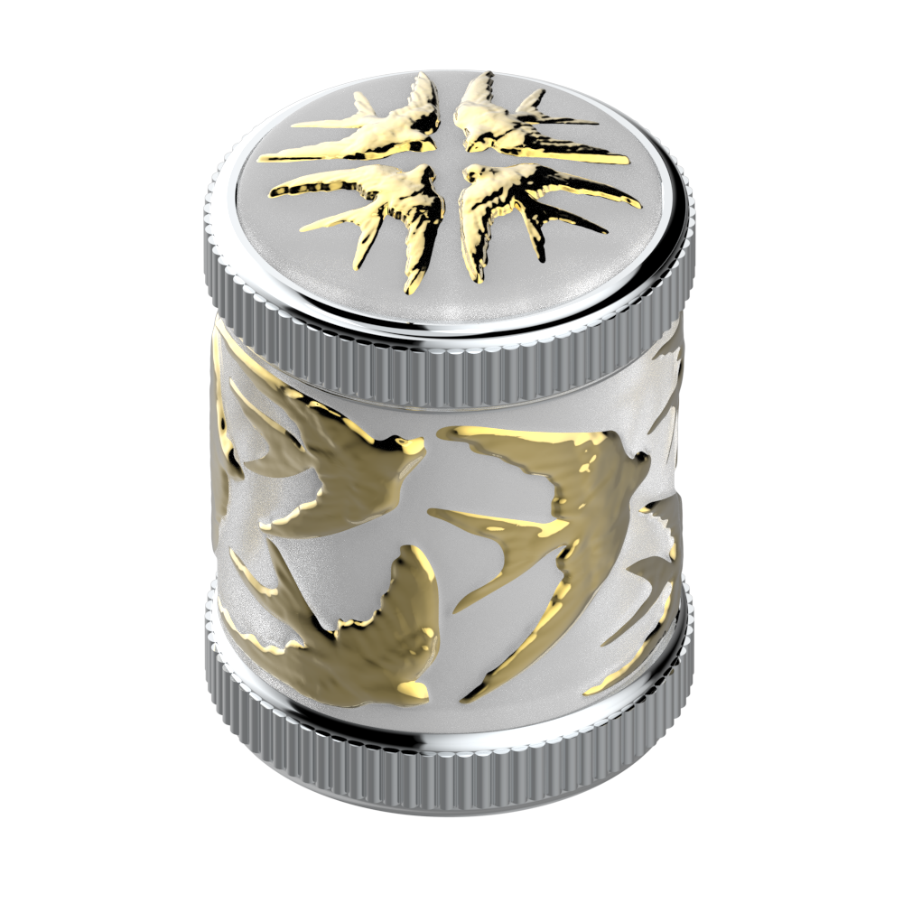 Rim mounted 1/2" valve | A4L-35 — Hirondelles Gold stamped — THG