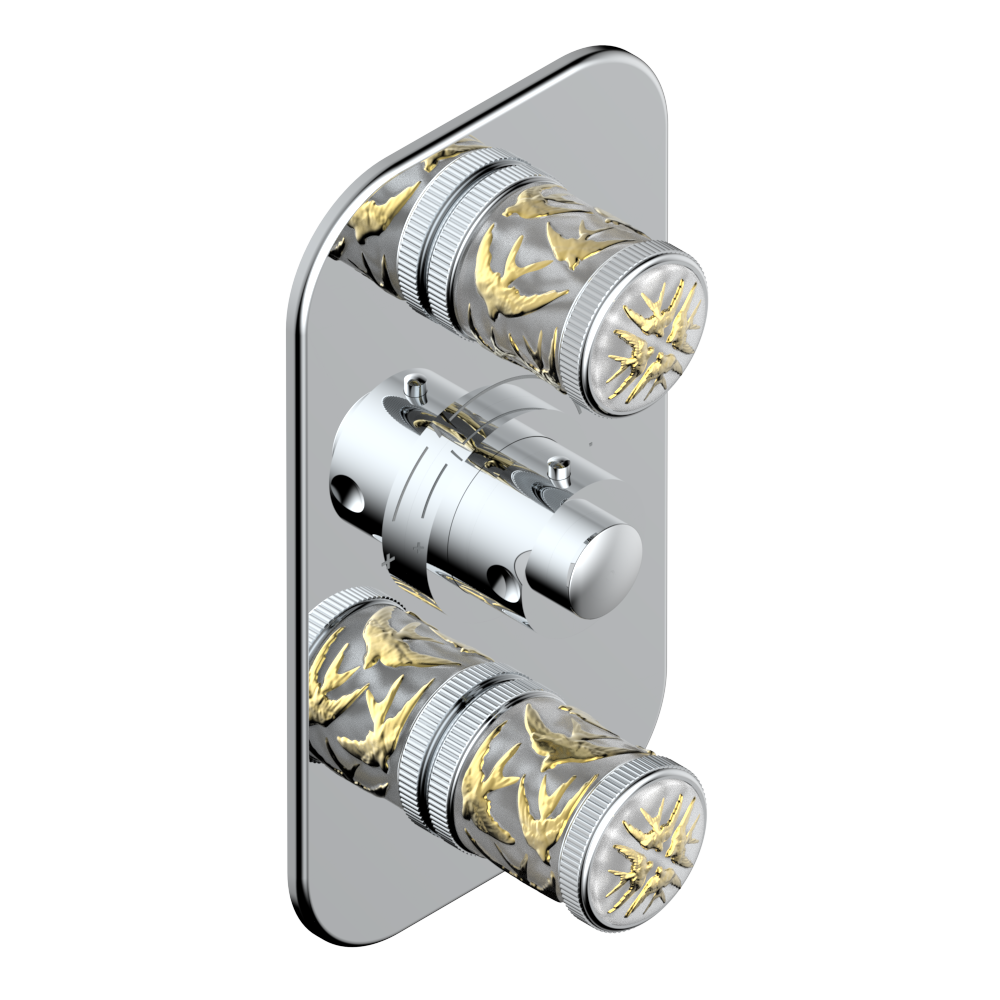 Trim for THG thermostat 2 volume controls, rough part supplied with ...