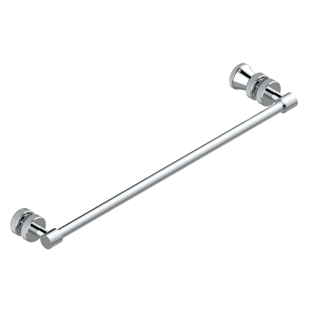 Towel rail with one rail lg 600 mm for glass door with knob on side and ...
