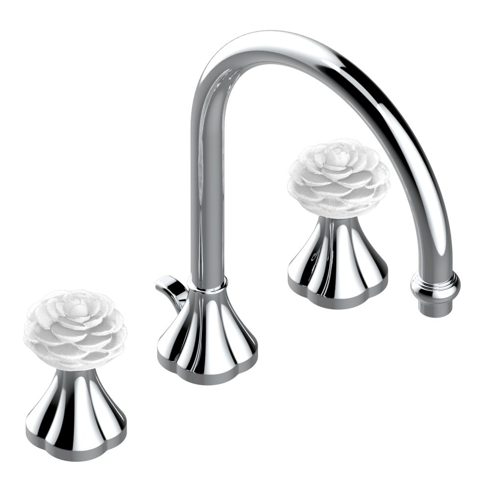 Rim mounted 3-hole basin mixer with waste - WRAS approved | U5L-151/W ...