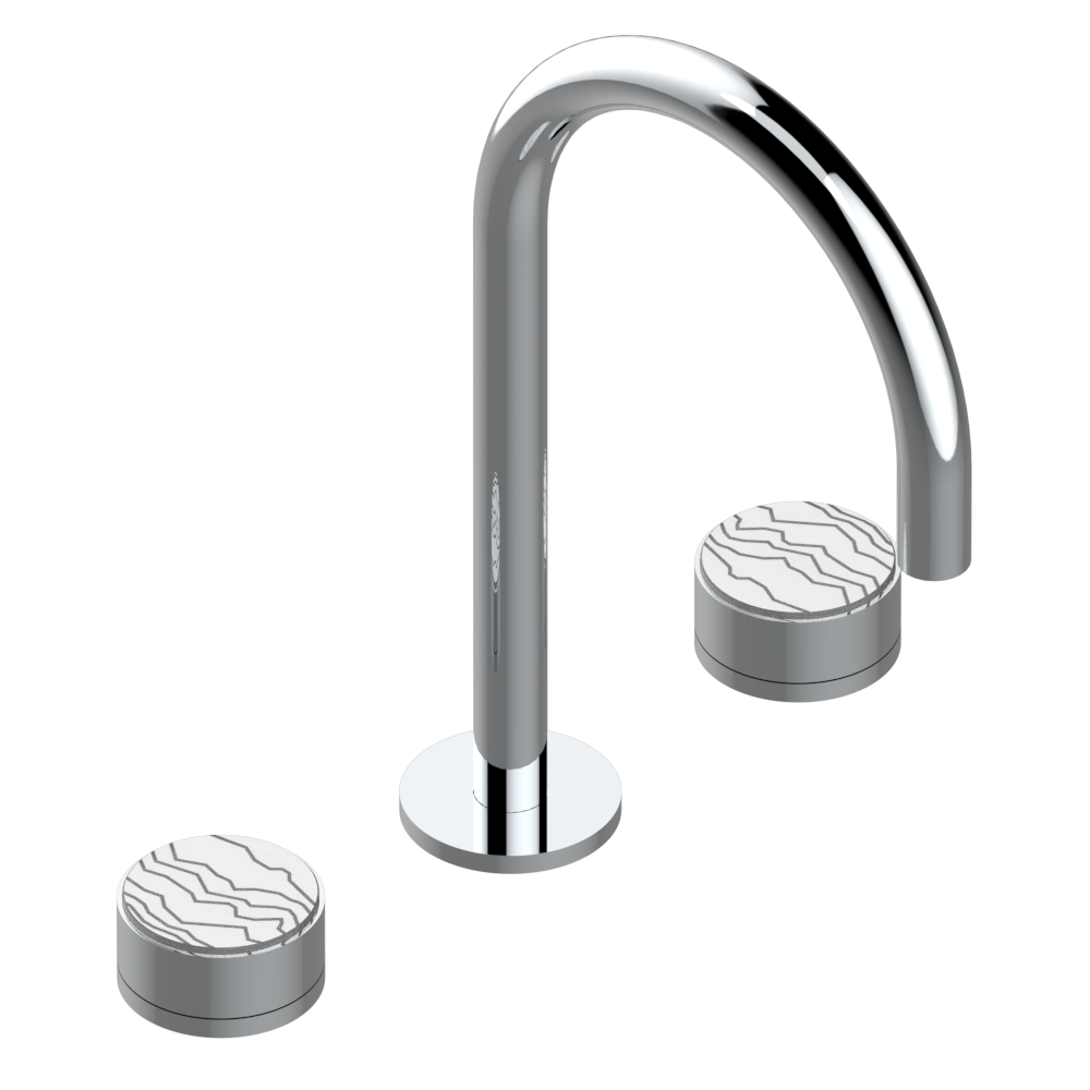 Rim mounted 3-hole basin mixer with waste - WRAS approved | G7T-151/W ...