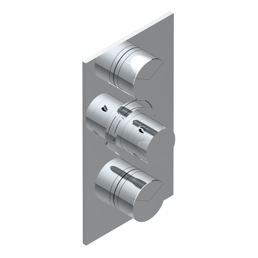 Trim for THG thermostat 2 volume controls, rough part supplied with ...