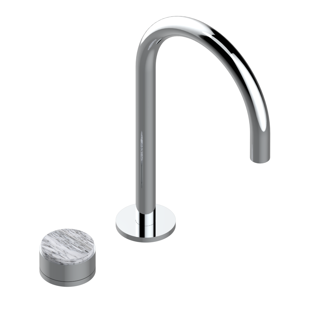 2-hole basin mixer with spout and mixer, with waste | G7U-6590 — Yoko ...